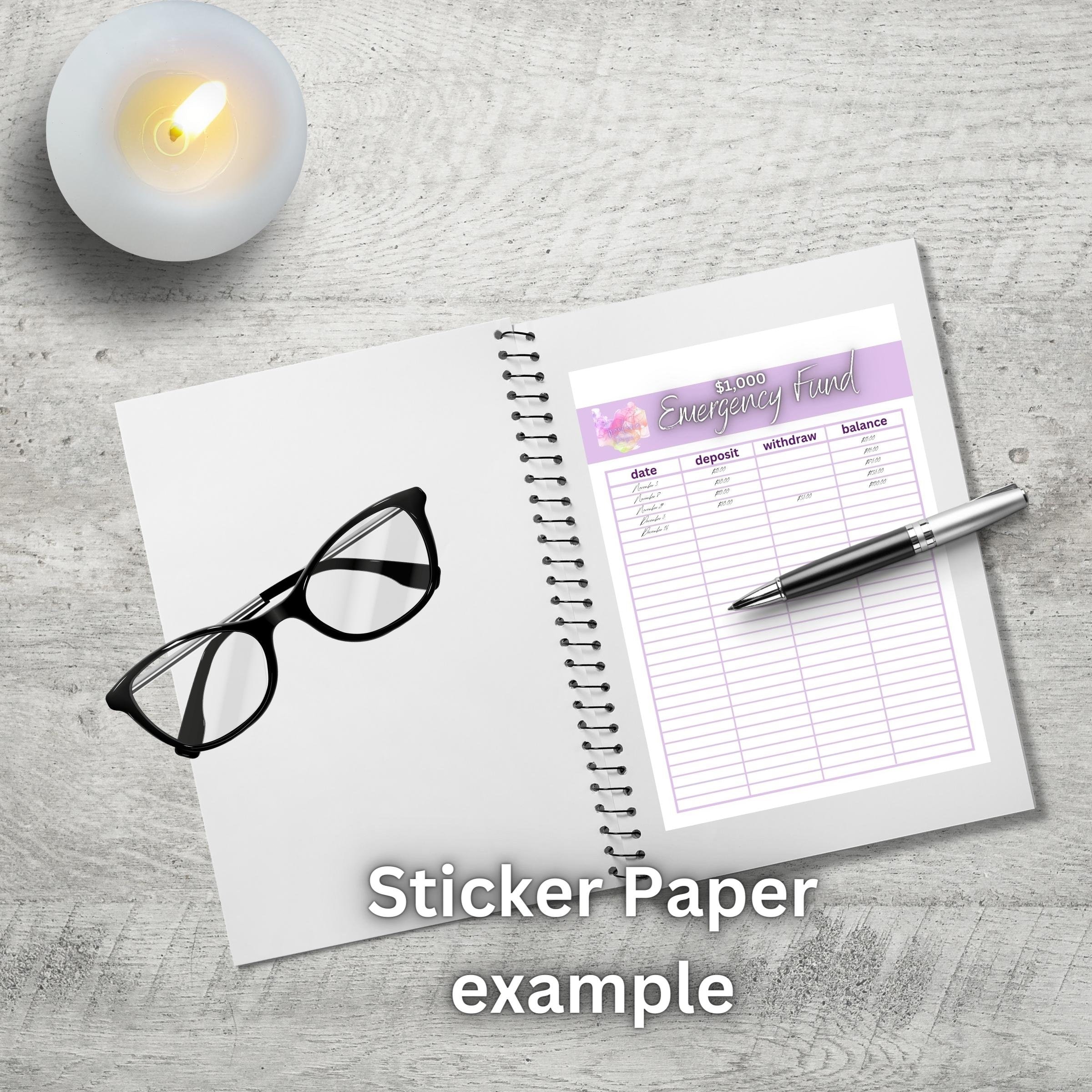 Printable Savings Tracker, Emergency Fund Tracker, Savings Goals ...