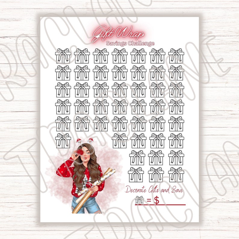 Printable Low Income Christmas Gift Savings Challenge Holiday - Etsy
