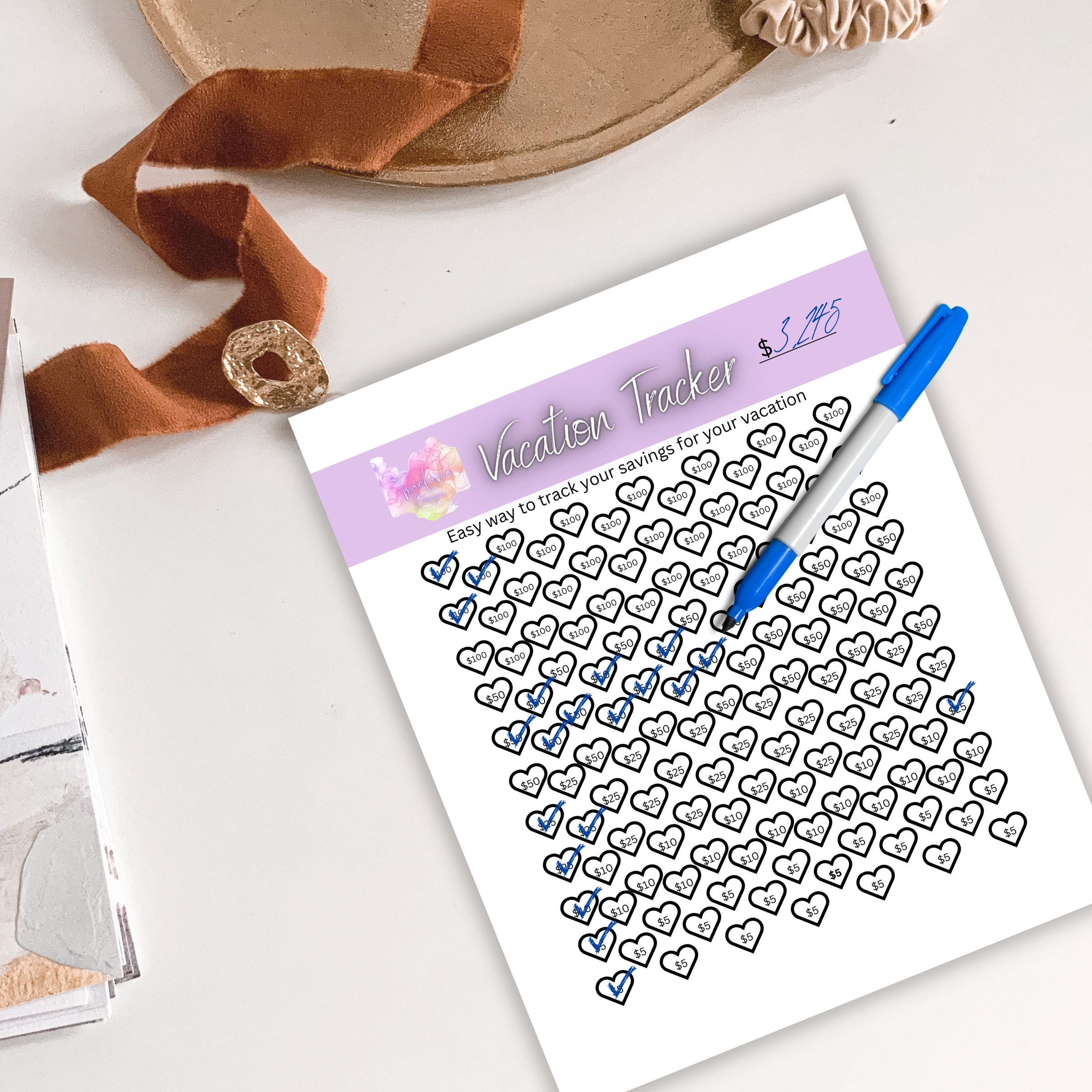 Printable Savings Tracker, Emergency Fund Tracker, Savings Goals ...