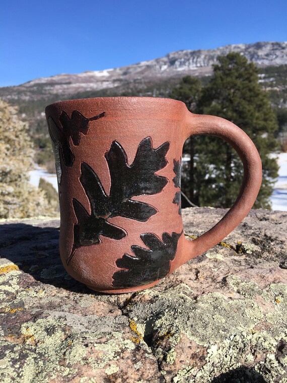 Sandia Red Oak Leaf Mugs Made to Order | Etsy