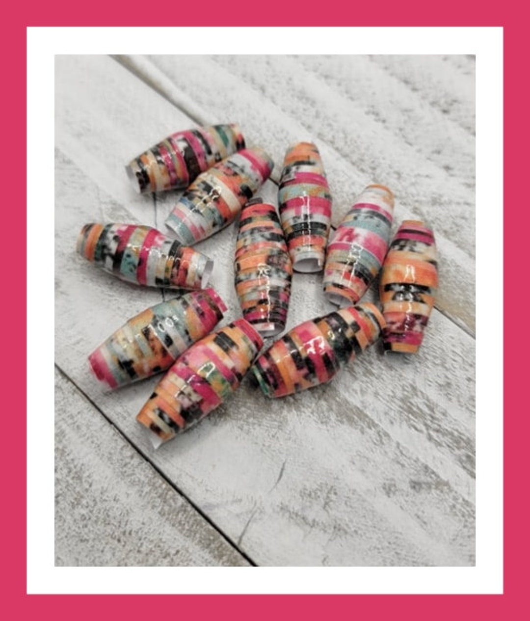 Colorful Paper Bead Template PRINTABLE, DOWNLOAD - Etsy