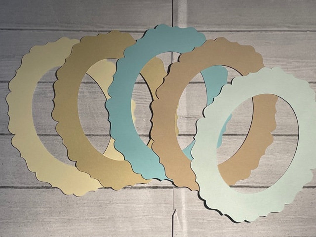 Paper Die Cuts 5 Picture Frames Set of 10 Pieces Beach - Etsy