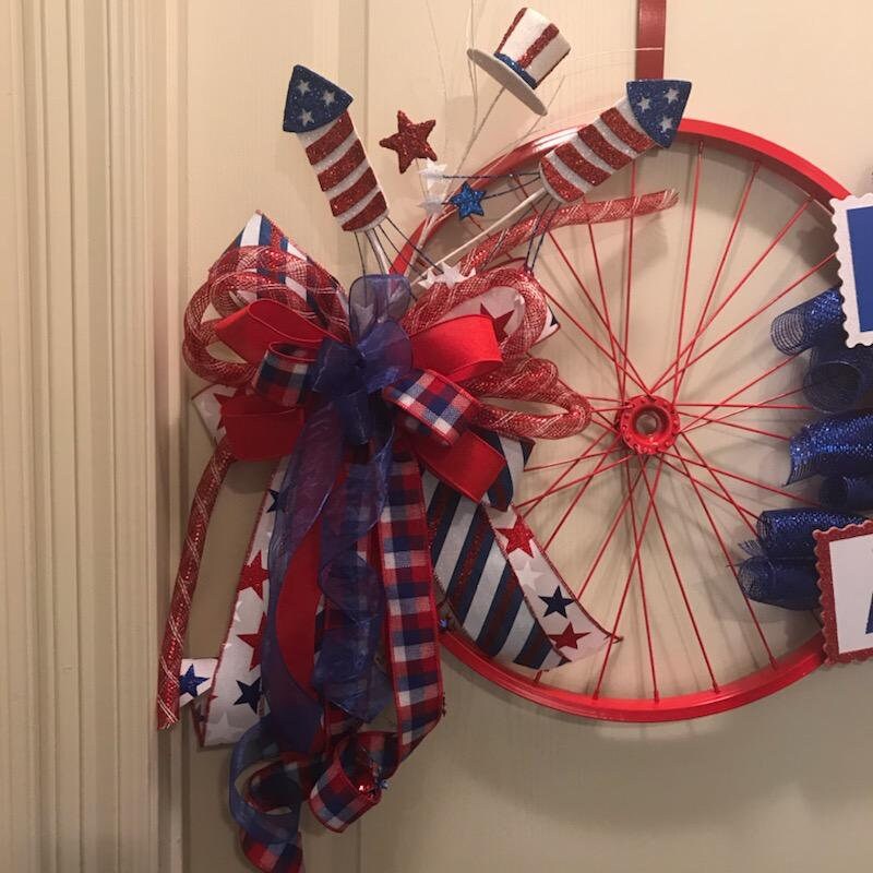 4th of July, Patriotic Wheel, Red White and Blue, Uncle Sam, Memorial ...