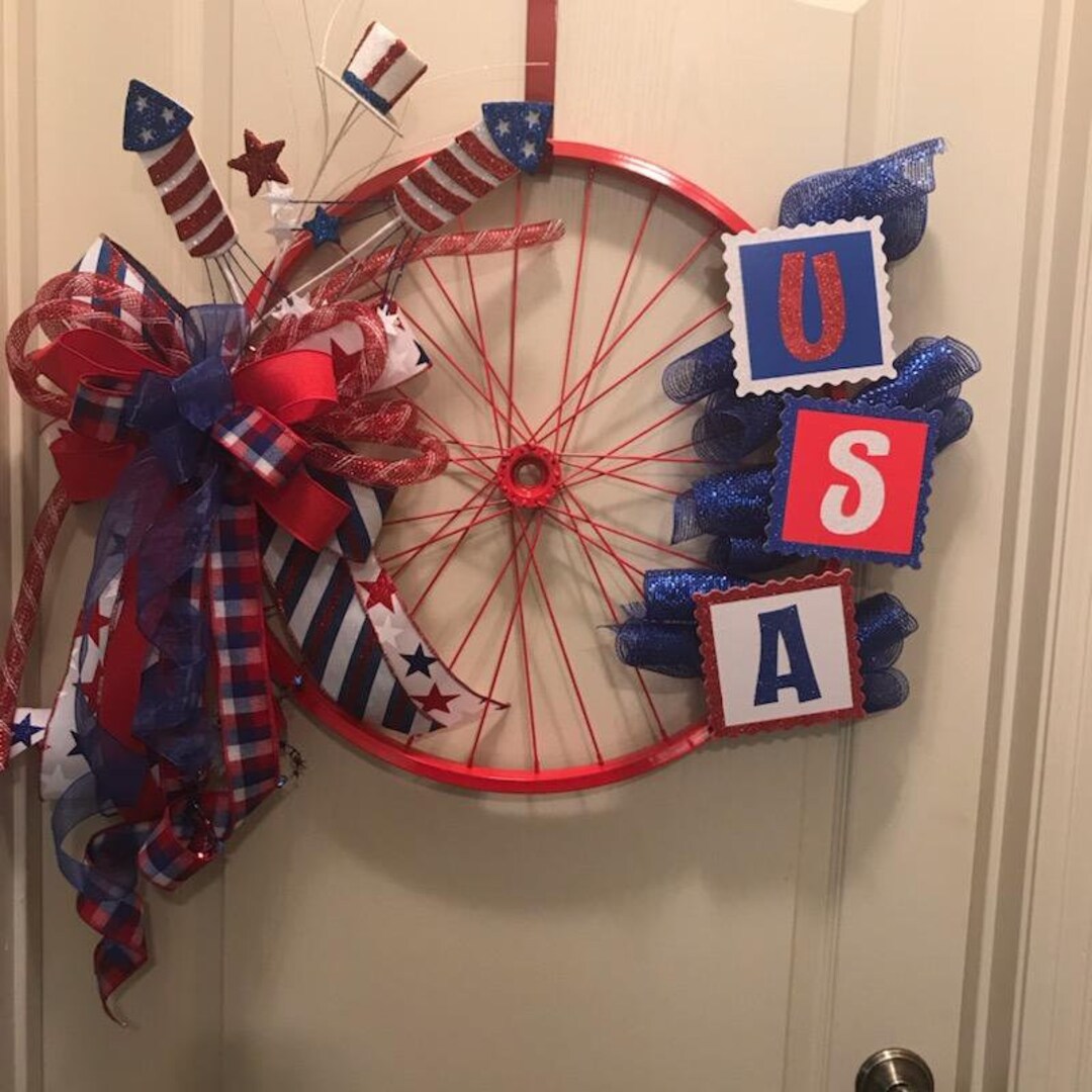 4th of July, Patriotic Wheel, Red White and Blue, Uncle Sam, Memorial ...