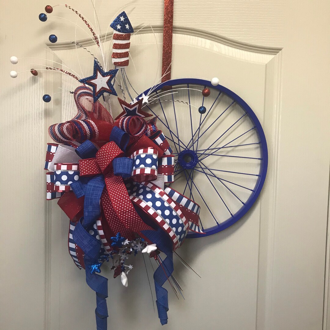 4th of July, Patriotic Wheel, Red White and Blue, Uncle Sam, Memorial ...