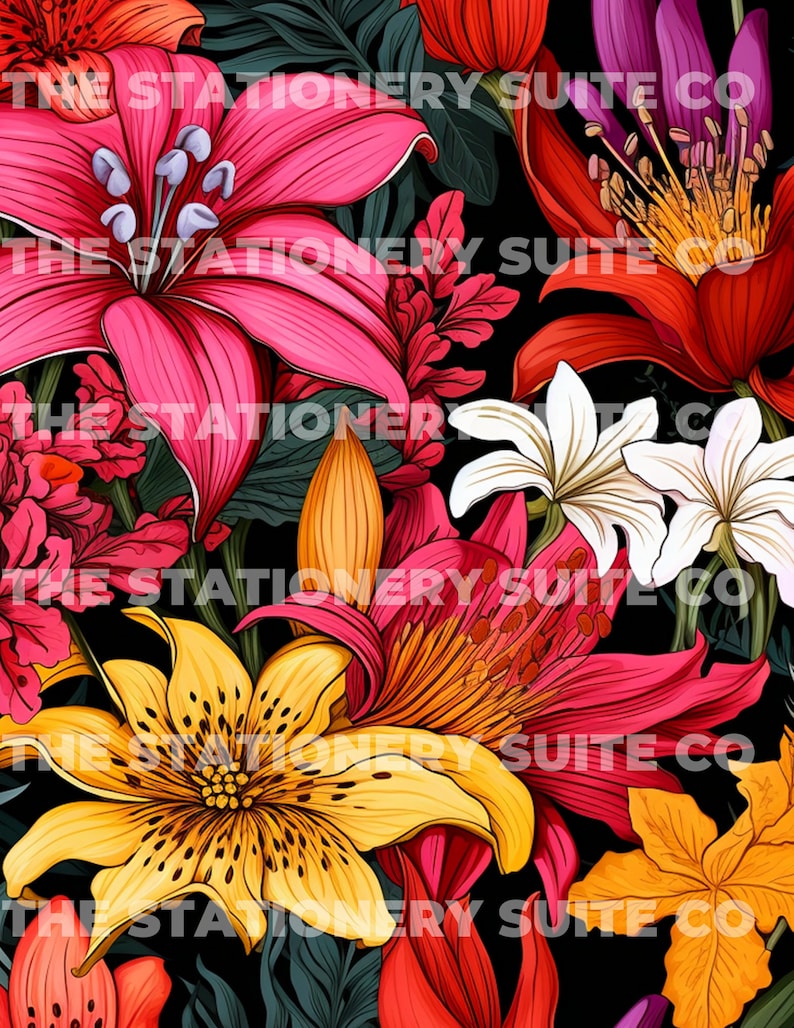 Floral Planner Cover, Planner Cover, Floral Cover, Printable, Dashboard ...