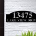 Metal Address Plaque for House, Address Number, Metal Address Sign ...
