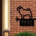 Custom Dog Address Sign, Metal Pug Sign, Custom Metal Address Sign ...