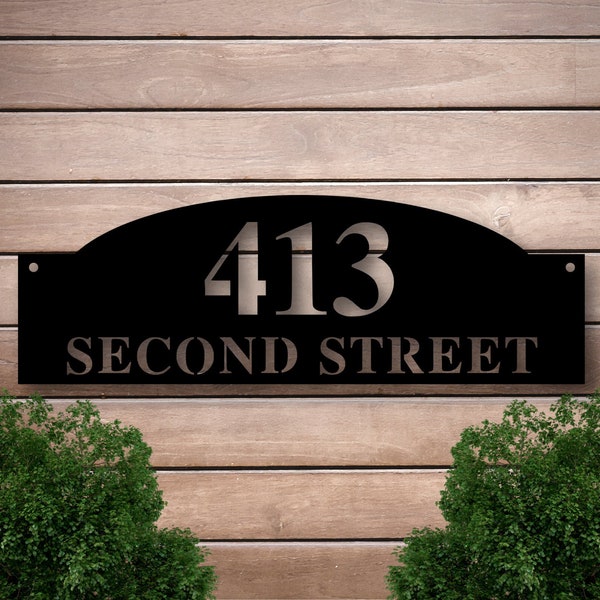 Metal Address Sign - Etsy