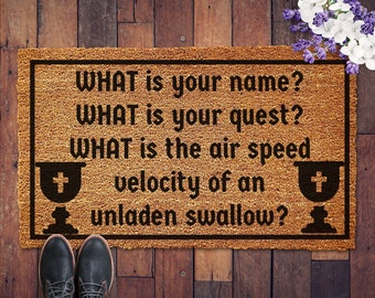 Door Mat Monty Python - Etsy