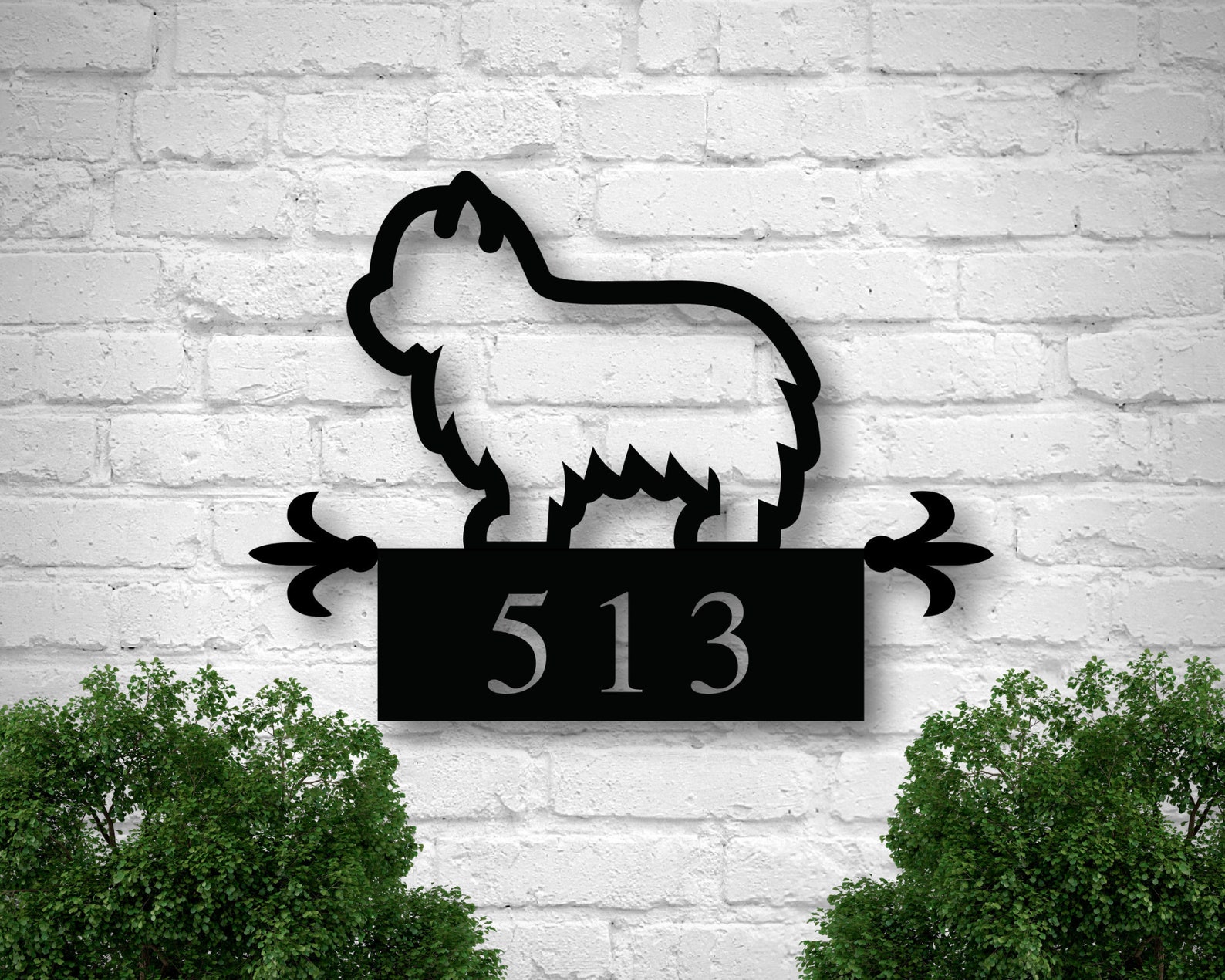 Custom Dog Address Sign Metal Yorkie Sign Custom Metal | Etsy