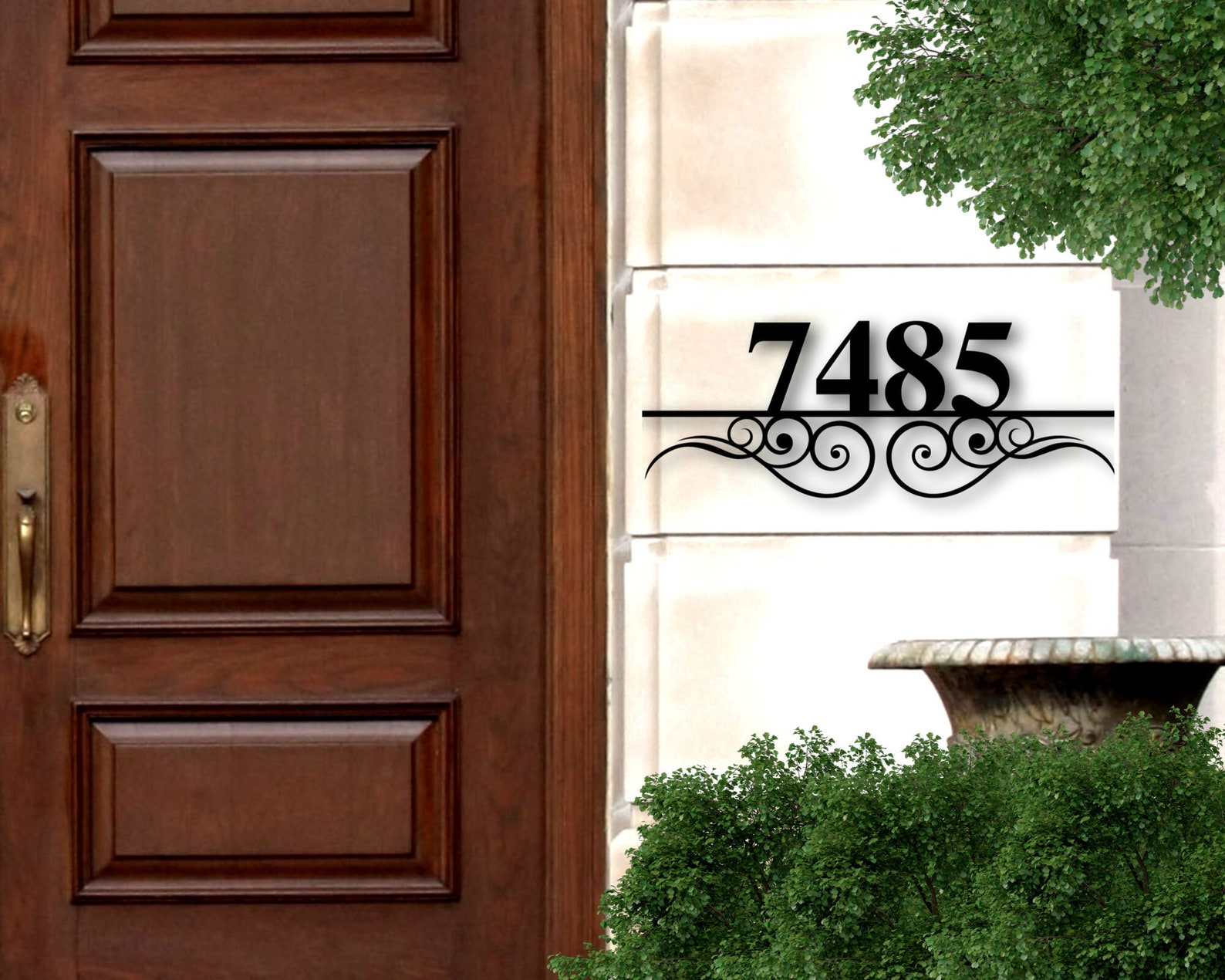 Metal House Numbers Address Sign House Number Plaque Metal - Etsy