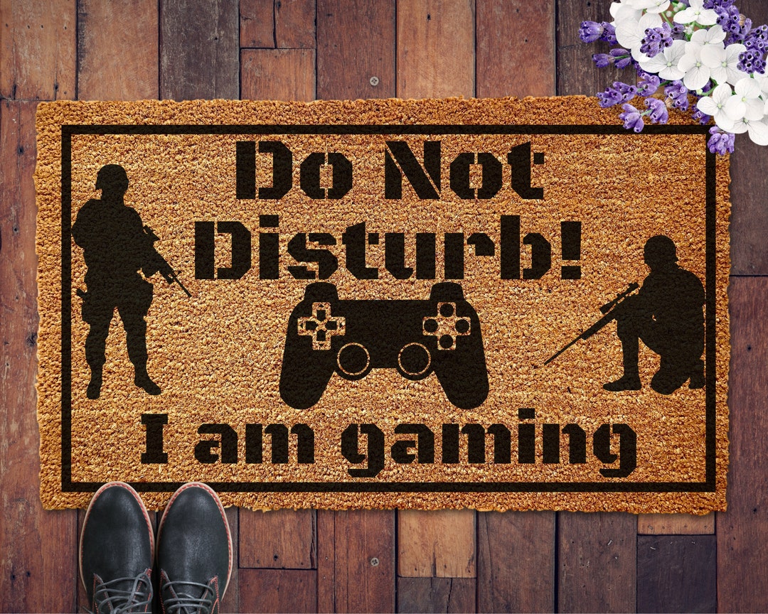 I Am Gaming Doormat, Do Not Disturb Welcome Mat, Call of Duty Doormat ...