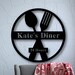 Personalized Metal Kitchen Sign, Chef Sign, Kitchen Metal Signs ...