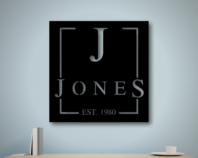 Last Name Metal Sign Family Name Sign Personalized Metal | Etsy Last Name Metal Sign Family Name Sign Personalized Metal | Etsy