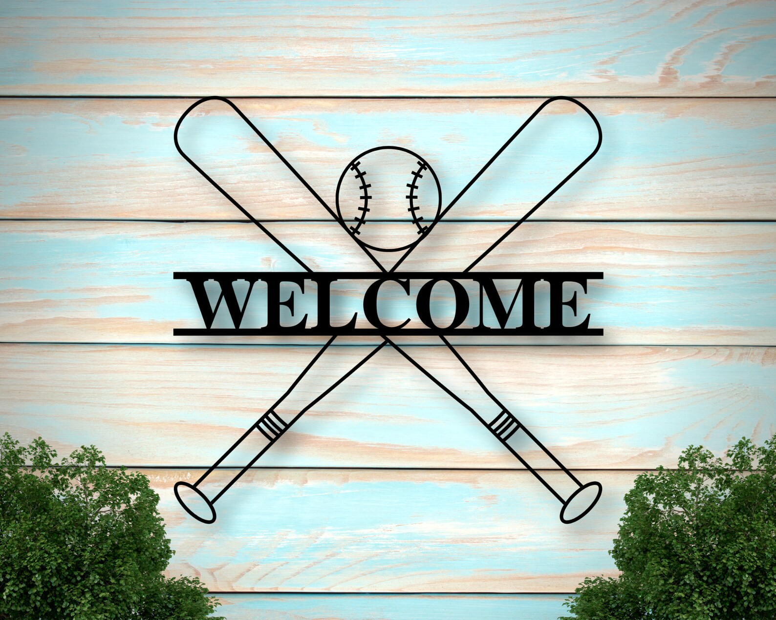 Personalized Metal Baseball Sign Boys Baseball Art Baby - Etsy
