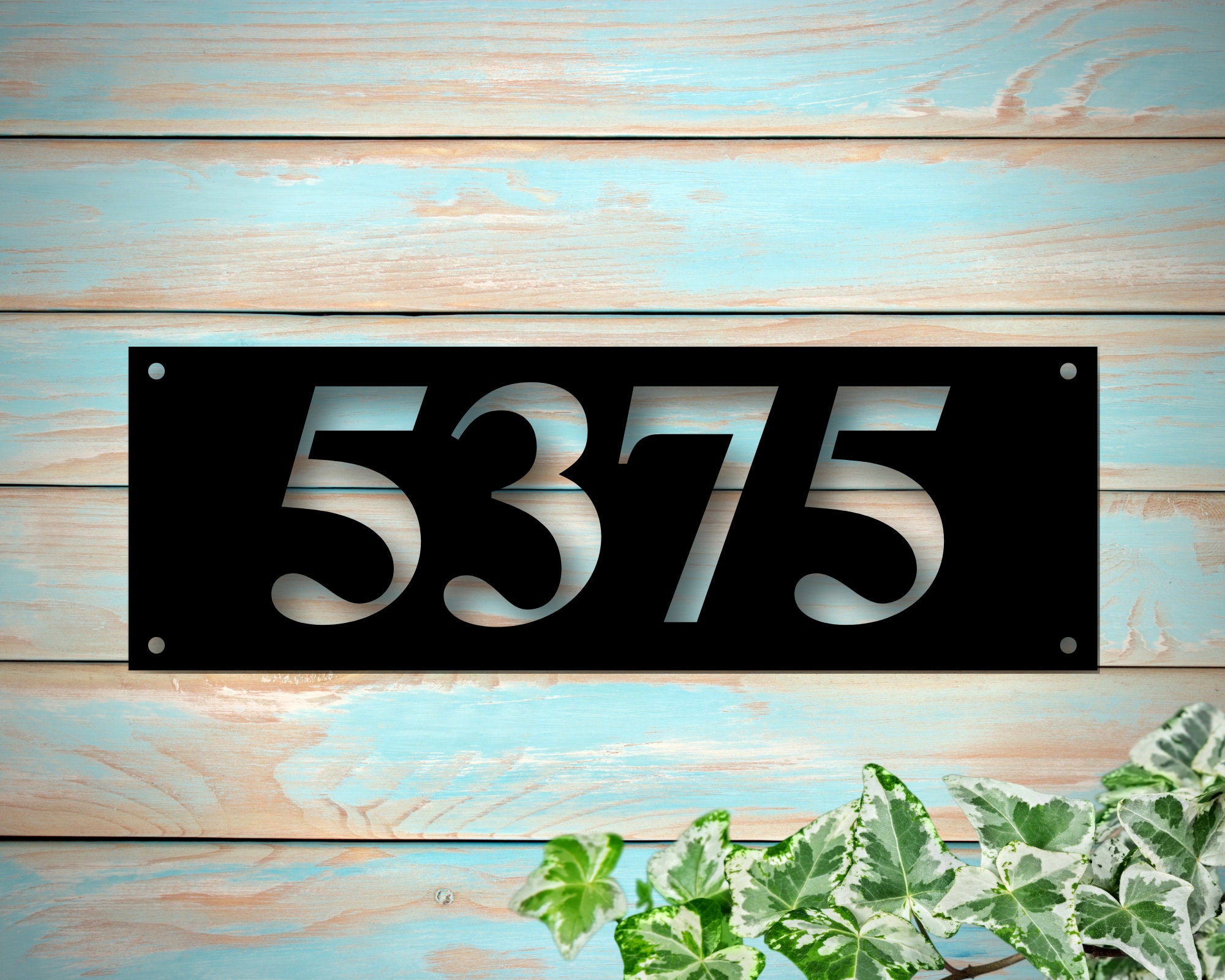 Metal House Numbers Address Sign House Number Plaque Metal | Etsy