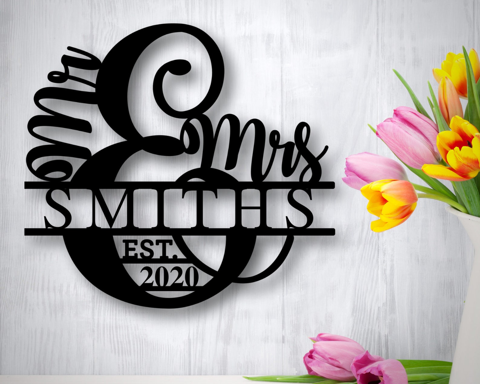 Personalized Wedding Family Name Sign, Sweetheart Table Name Sign, Mr ...