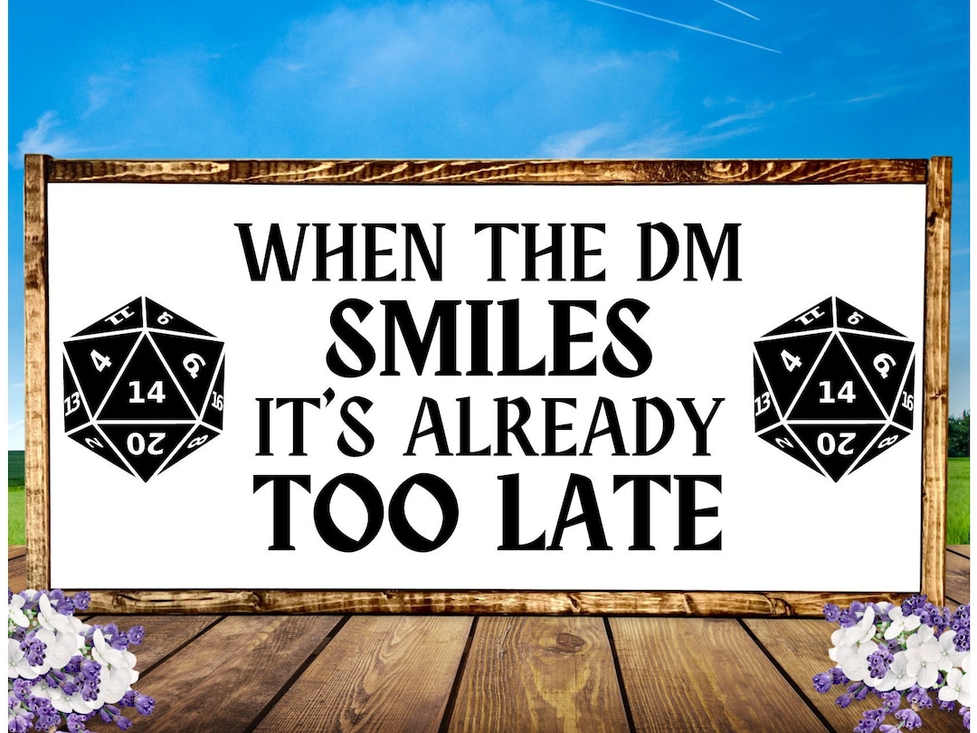 Funny Dnd Signs, Dungeons and Dragons Wood Sign, DND Wall Decor, Wall ...