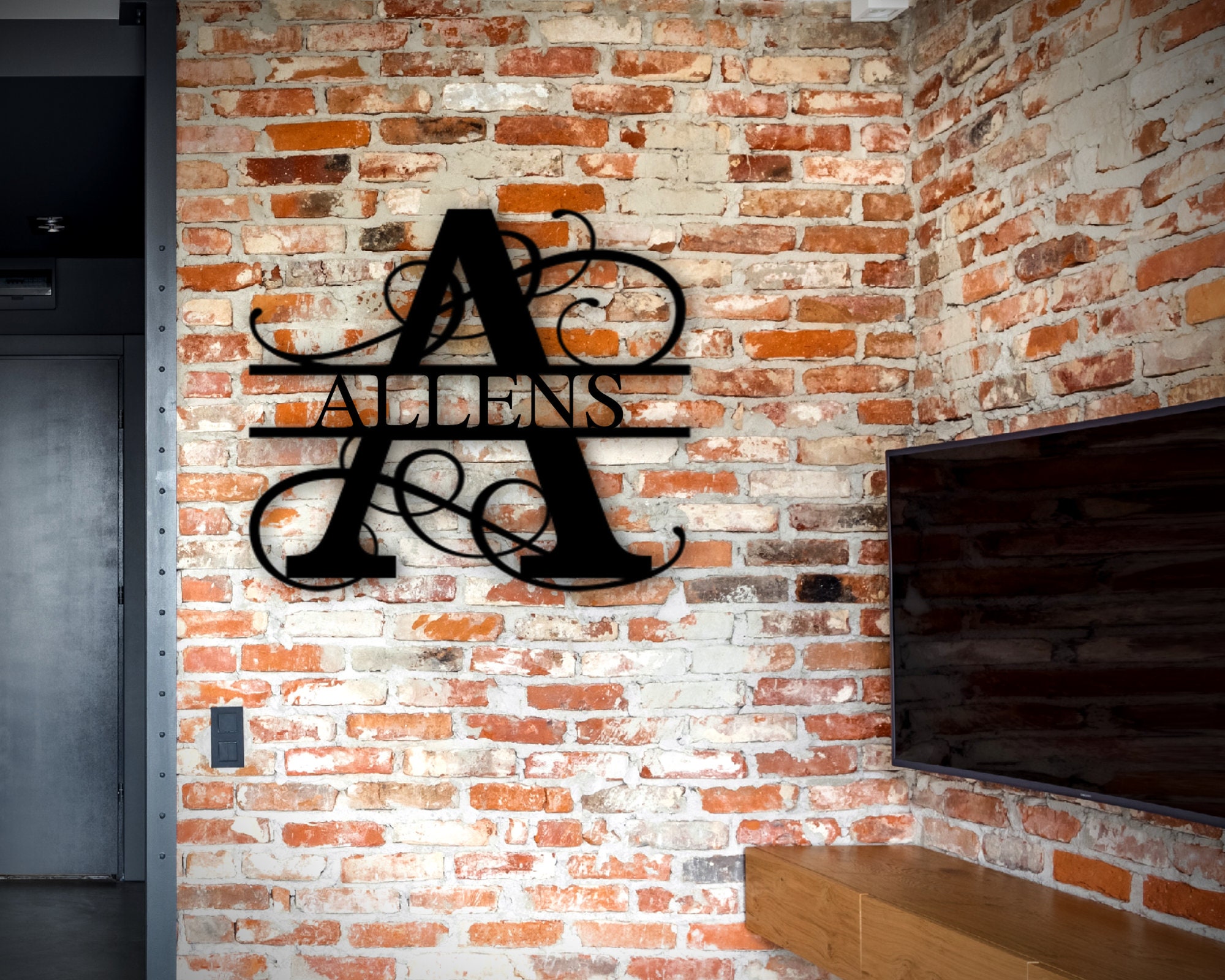 Personalized Family Name Metal Sign Personalized Home Decor - Etsy