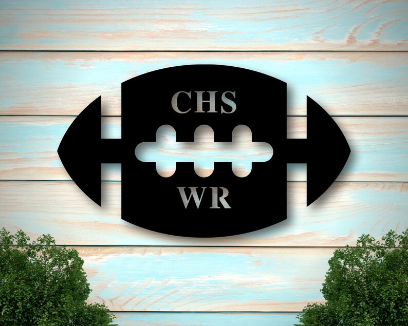 Personalized Metal Football Sign Boys Football Art Baby - Etsy