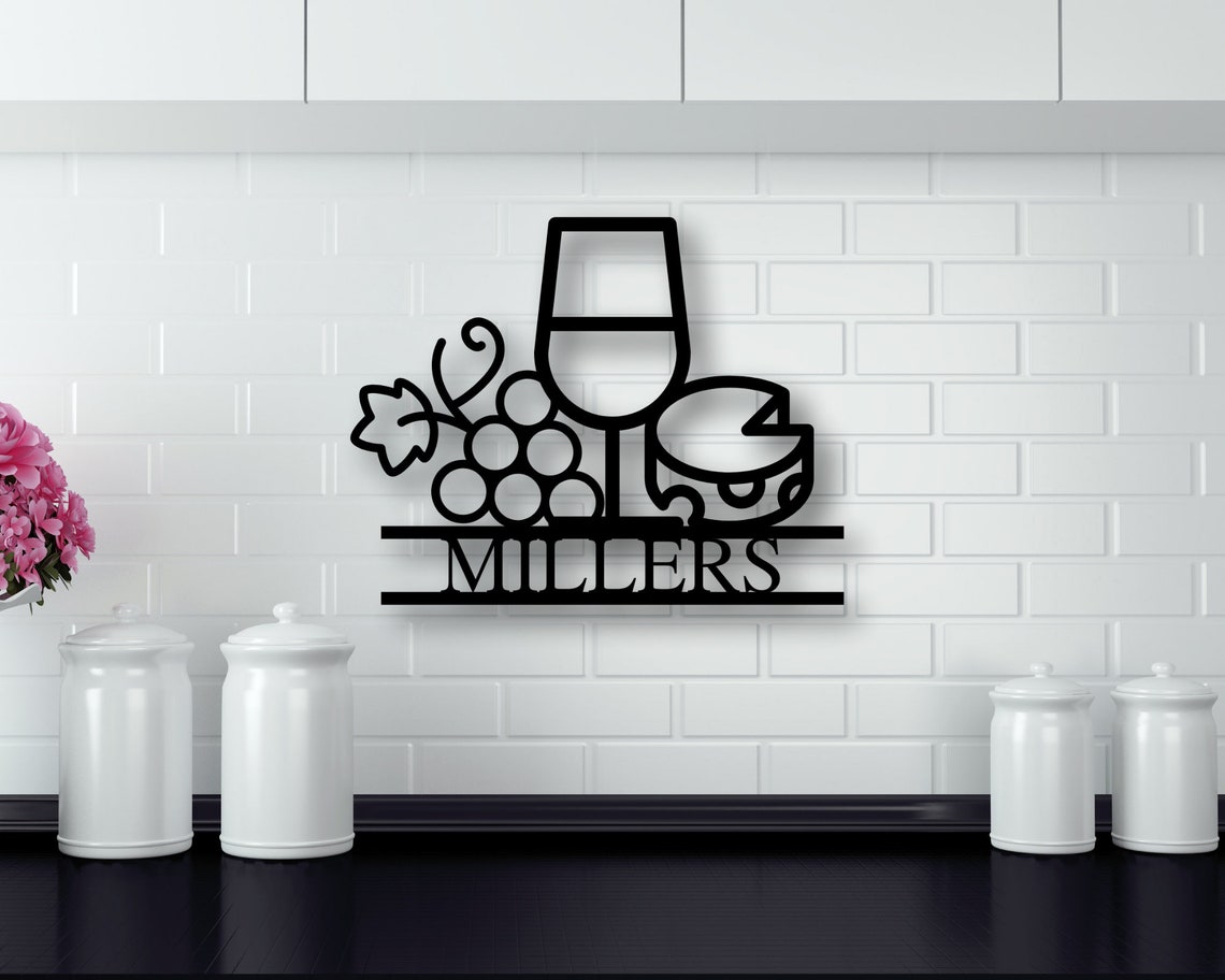 Personalized Wine Theme Sign, Custom Wine Theme Sign, Wine Sign, Metal ...