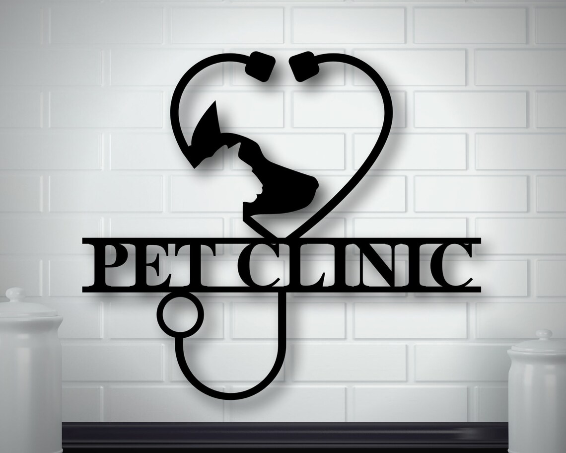 Personalized Metal Animal Clinic Sign Metal Animal Care Sign - Etsy