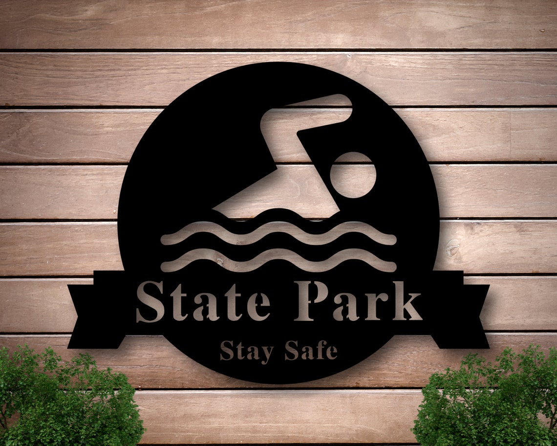 Personalized Metal Swimming Sign Family Name Metal Sign - Etsy