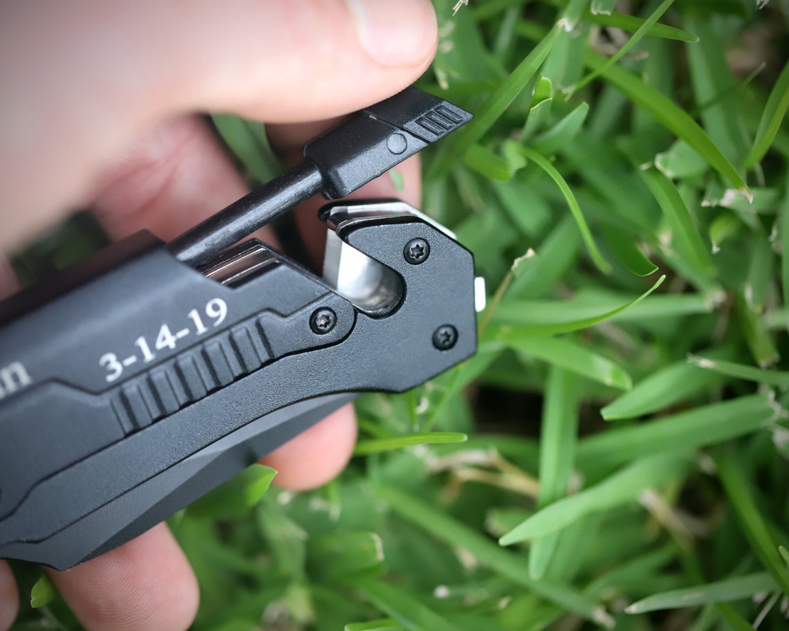 Personalized Tactical Flashlight Knife Survival Knife Pocket - Etsy