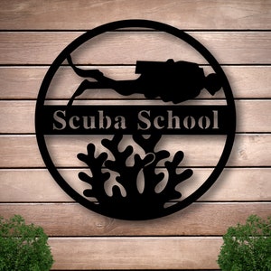 Personalized Scuba Diving Sign, Scuba Gifts With Name, Scuba Beach ...