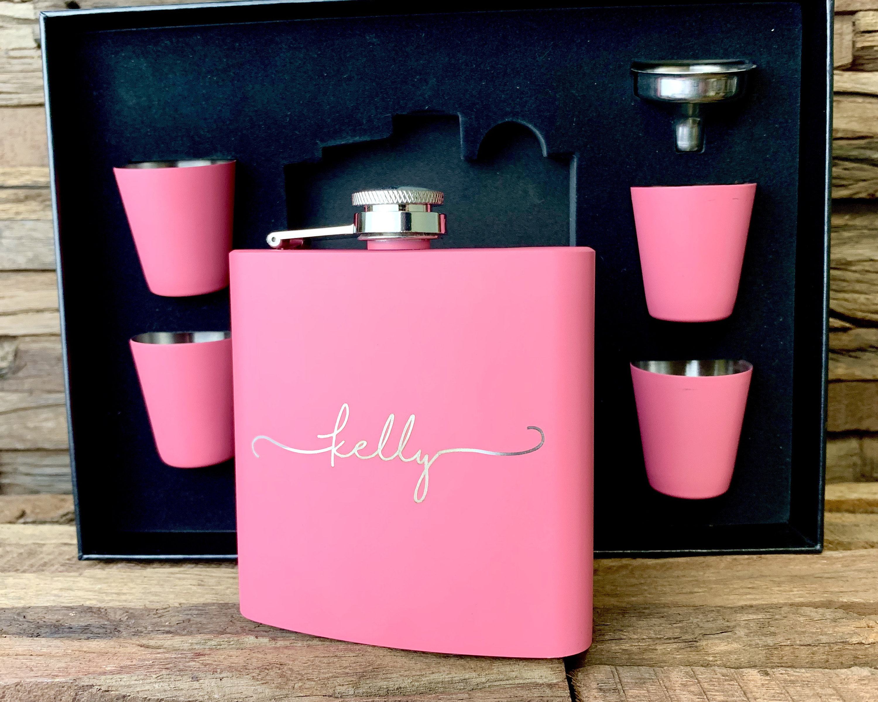 Engraved Flask for Women Flask Set Personalized Flask for - Etsy