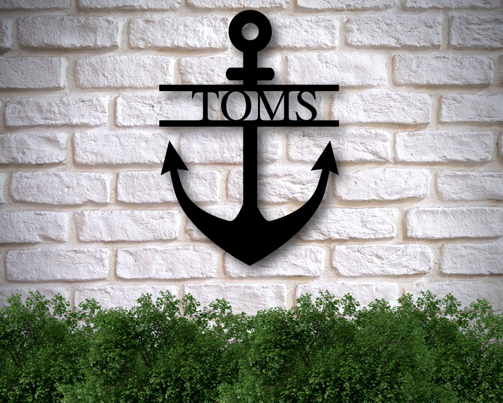 Personalized Anchor Decoration With Name Anchor Sign Custom | Etsy