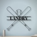 Personalized Metal Baseball Sign, Boys Baseball Art, Baby Shower Gift ...
