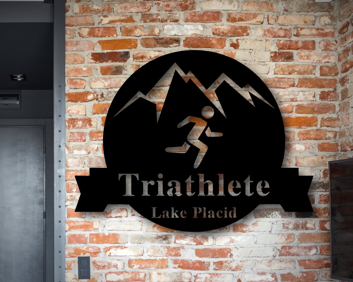 Personalized Metal Runner Sign Family Name Metal SignMetal | Etsy