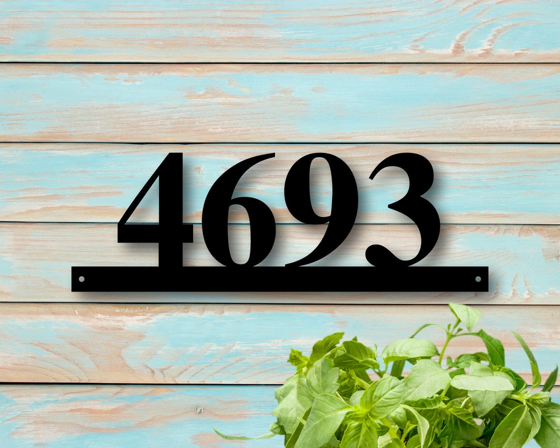 Metal Address Plaque for House Address Number Metal Address - Etsy