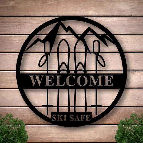 Personalized Snow Skiing Sign Snow Skier Gifts With Name - Etsy
