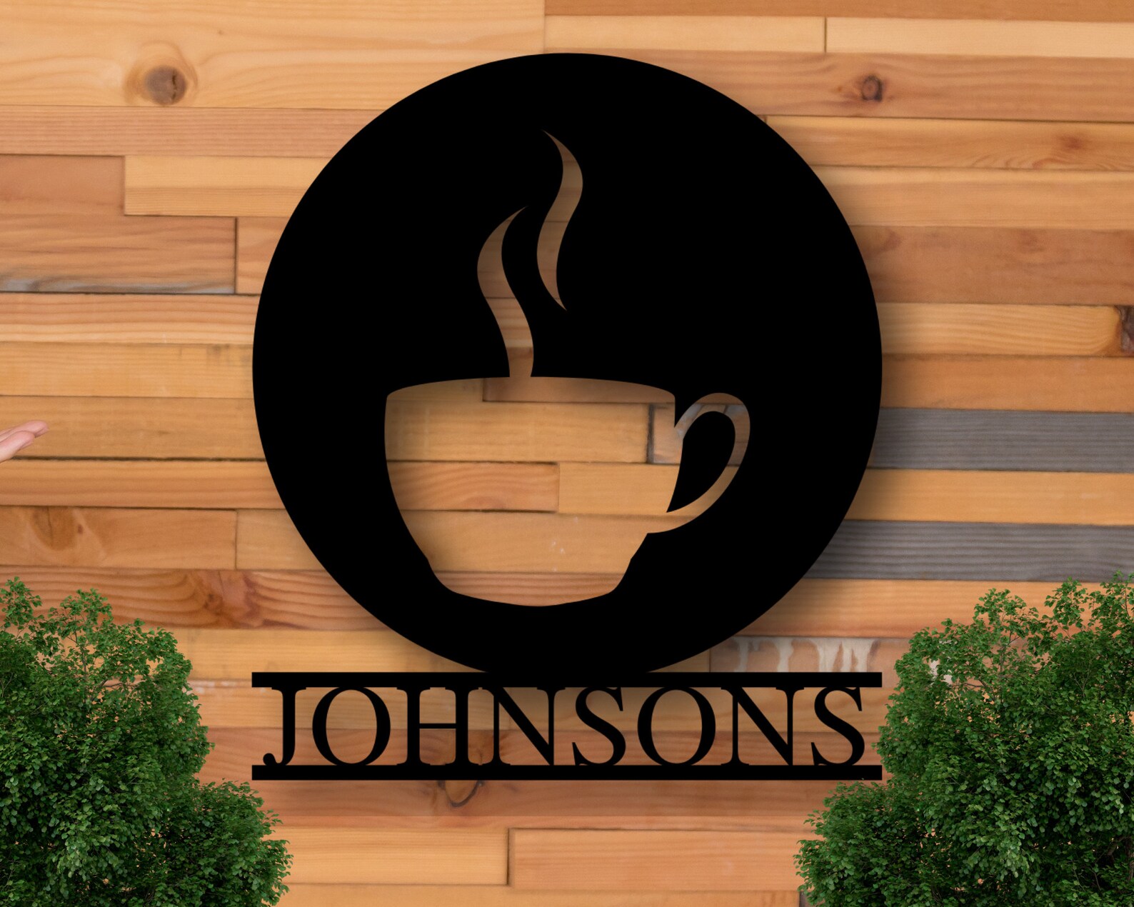 Kitchen Coffee Signs Coffee Metal Sign Last Name Sign - Etsy