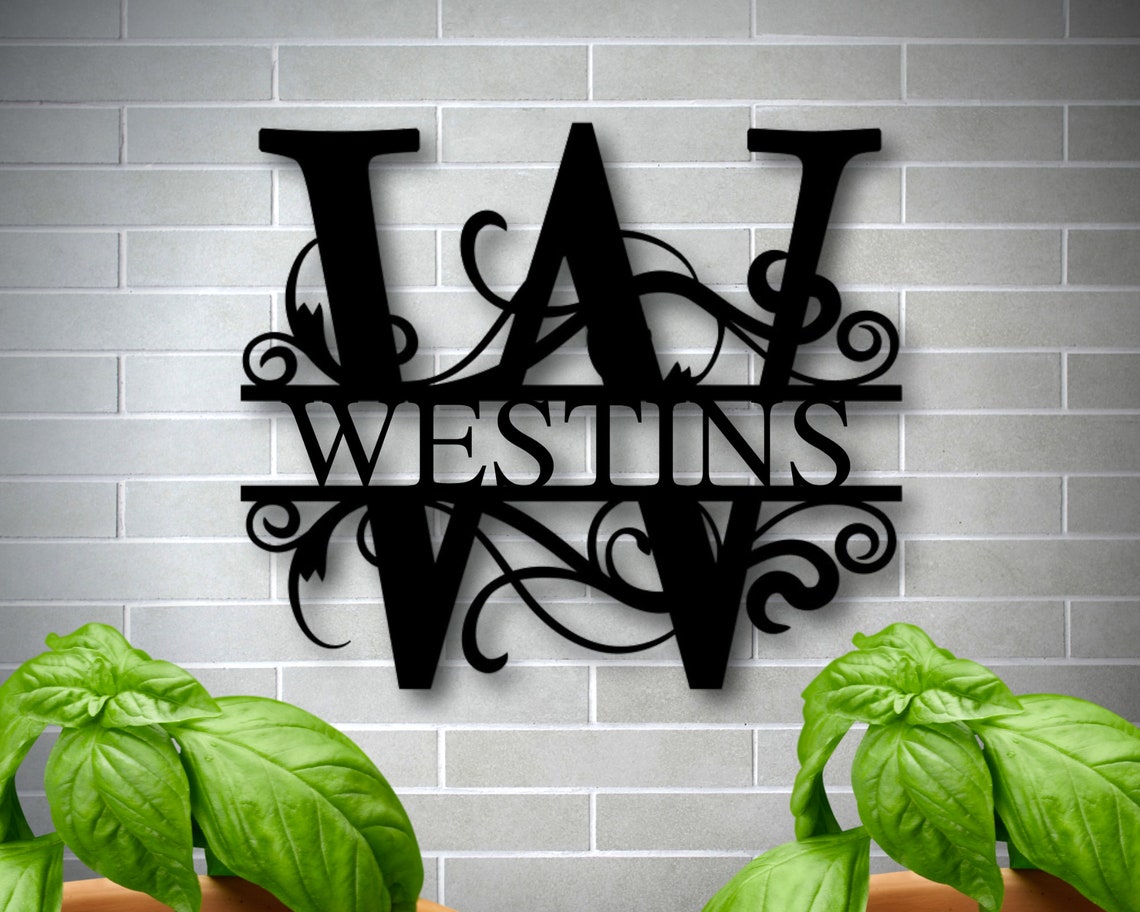 Welcome Sign for Front Porch, Last Name Metal Sign, Family Name Sign ...