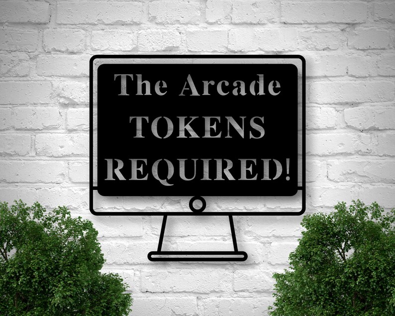 Personalized Metal Computer Sign Game Room Sign Game Room - Etsy