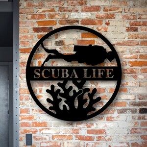 Personalized Scuba Diving Sign, Scuba Gifts With Name, Scuba Beach ...