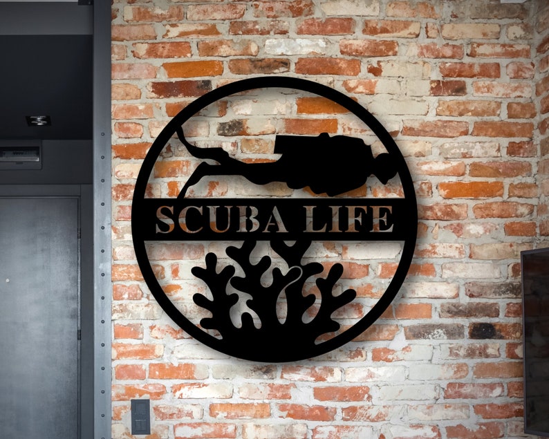 Personalized Scuba Diving Sign Scuba Gifts With Name Scuba - Etsy