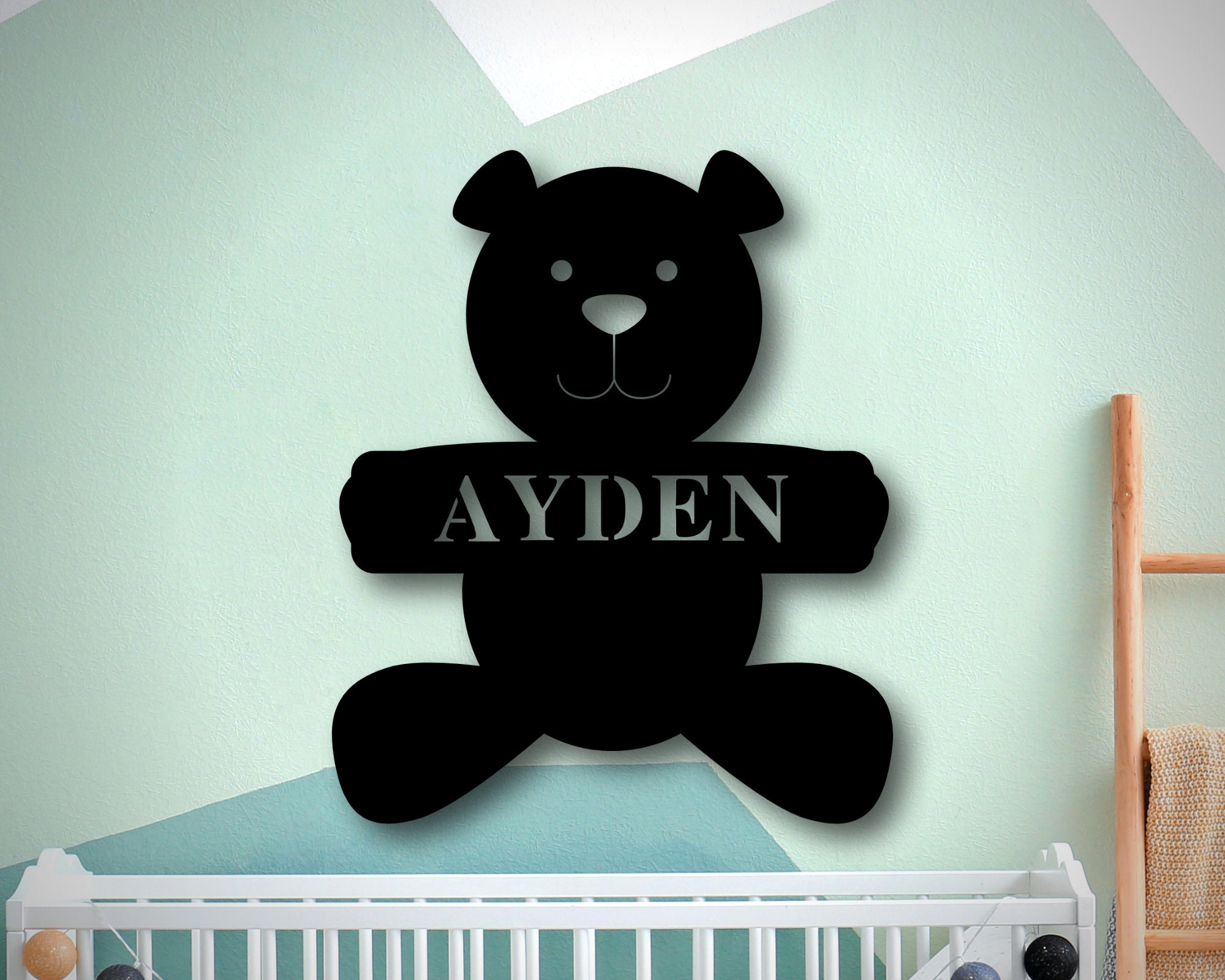 Personalized Metal Stuffies Sign Custom Baby Sign With Teddy - Etsy