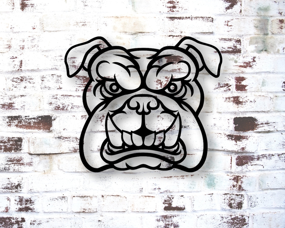 Bulldog Metal Sign for Home Bulldogs Sign Bulldogs Door | Etsy