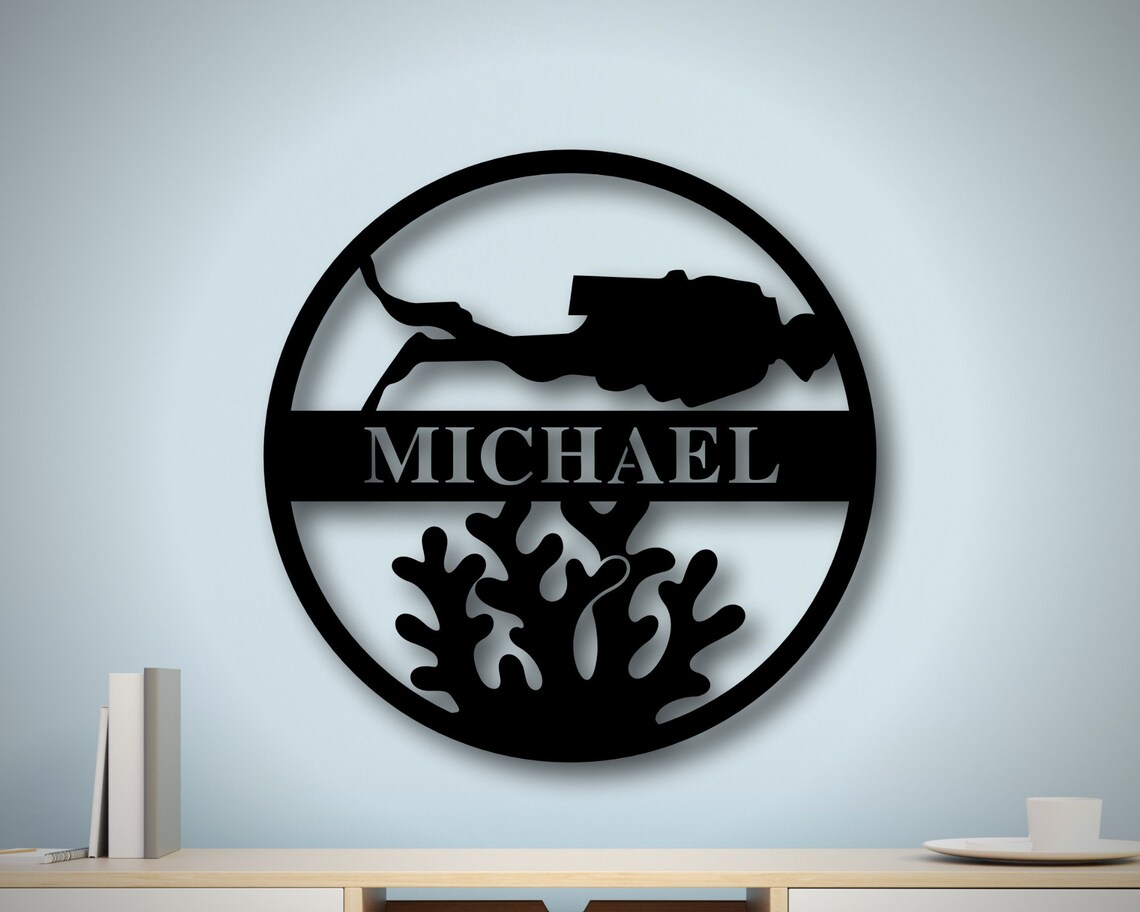 Personalized Scuba Diving Sign, Scuba Gifts With Name, Scuba Beach ...