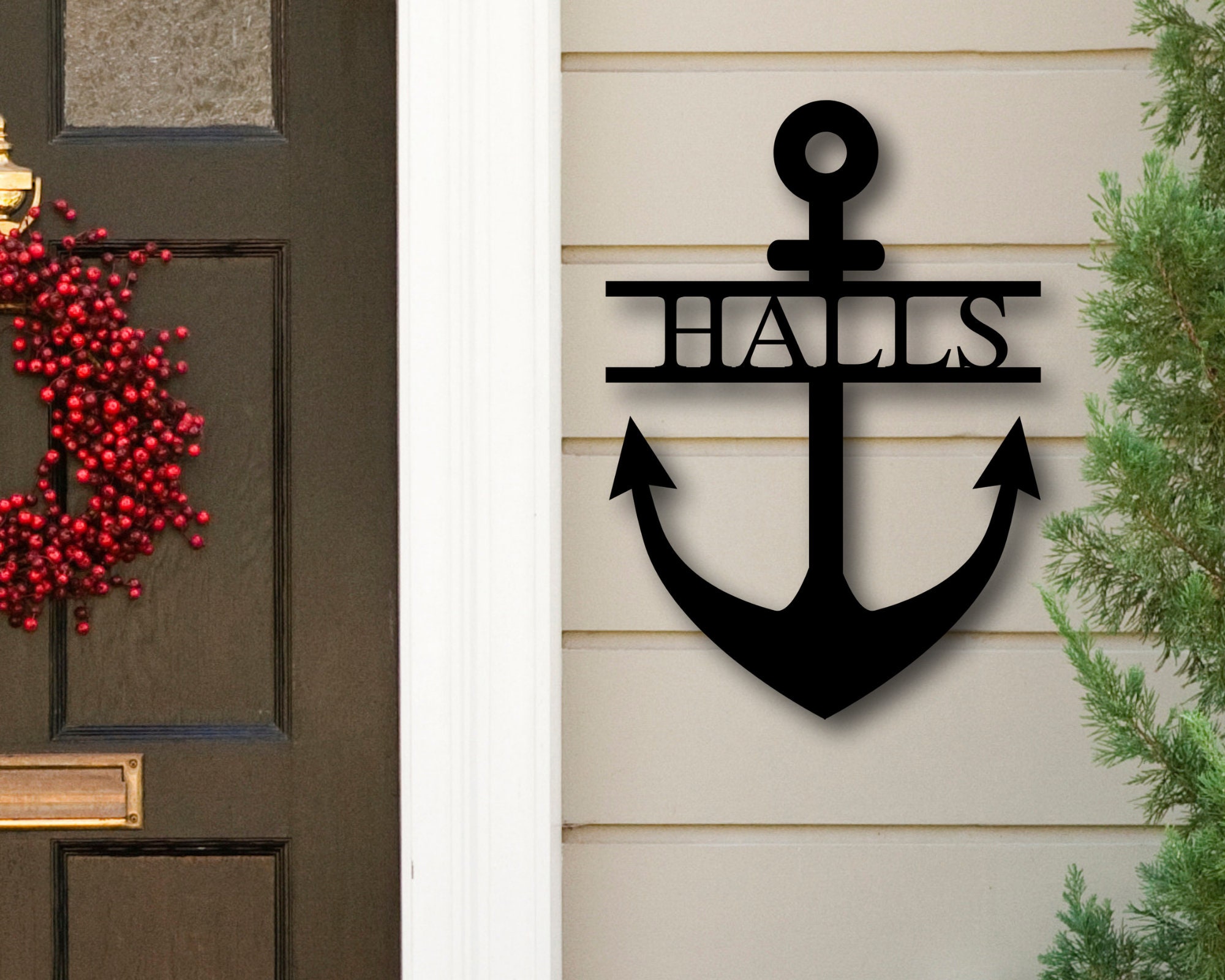 Personalized Anchor Decoration With Name Anchor Sign Custom | Etsy