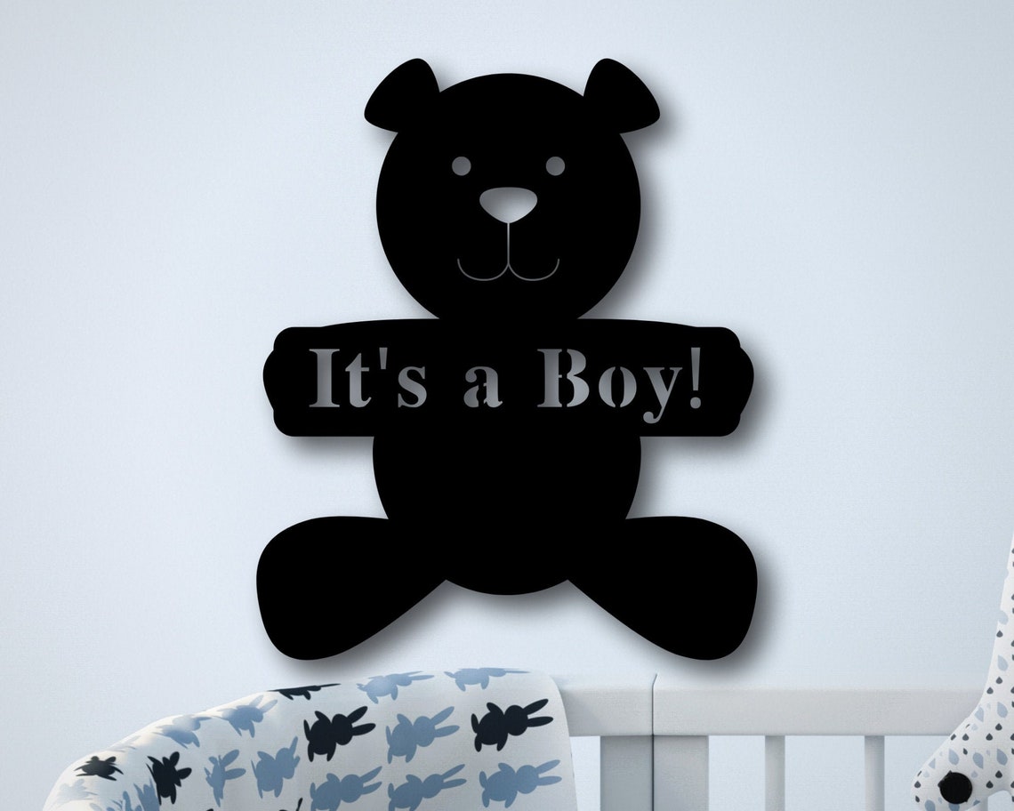 Personalized Metal Stuffies Sign Custom Baby Sign With Teddy - Etsy
