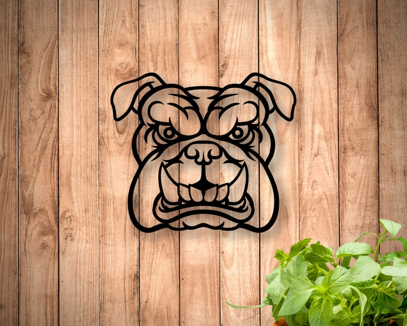 Bulldog Metal Sign for Home Bulldogs Sign Bulldogs Door - Etsy