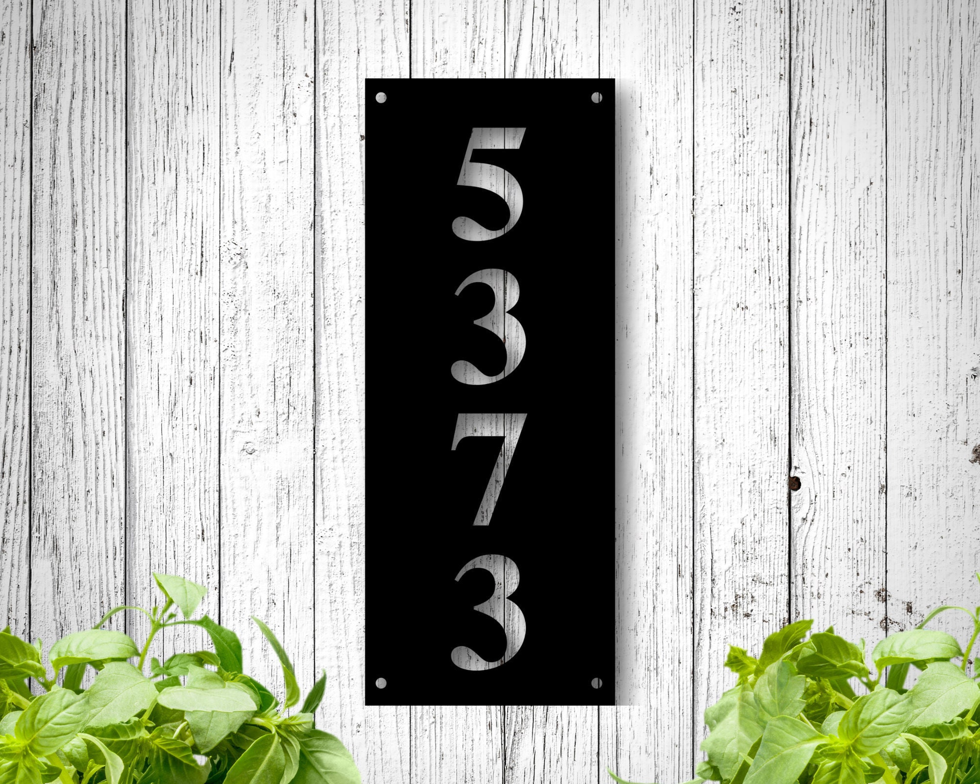 Metal House Numbers, Address Sign, House Number Plaque, Metal Address ...