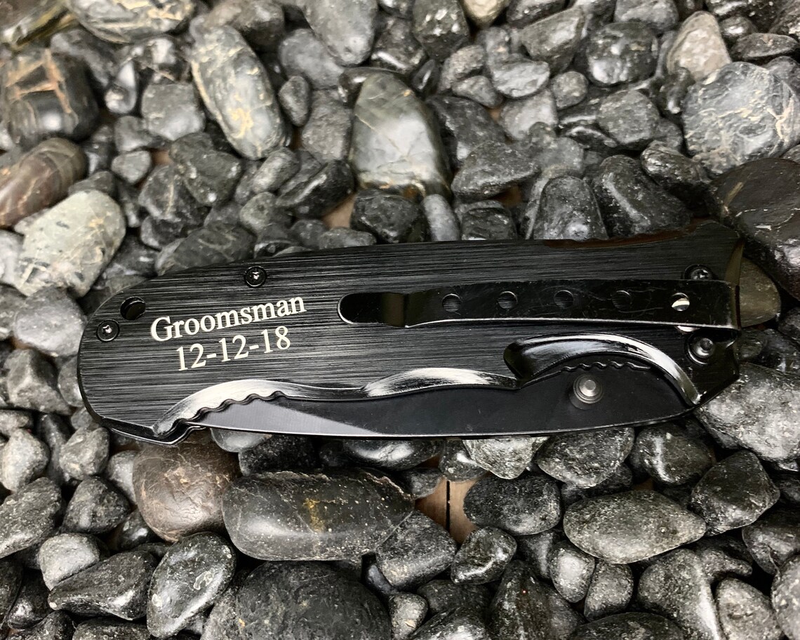 Personalized Knife, Engraved Knife, Monogrammed Knife, Groomsman Knife ...