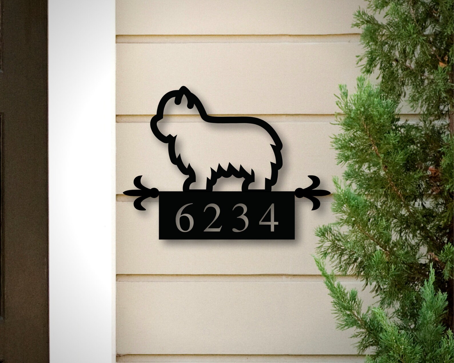 Custom Dog Address Sign Metal Yorkie Sign Custom Metal | Etsy